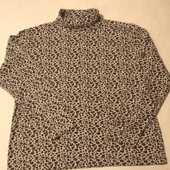 Studio Works | Sweaters | Medium Animal Print Turtle Neck Top | Poshmark